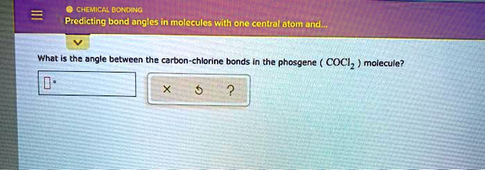 chemical bonding predicting bond angles in molecules with one central ...