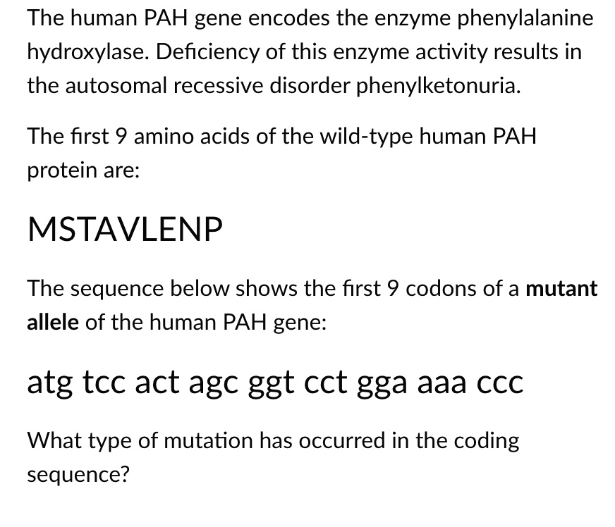 the human pah gene encodes the enzyme phenylalanine hydroxylase ...