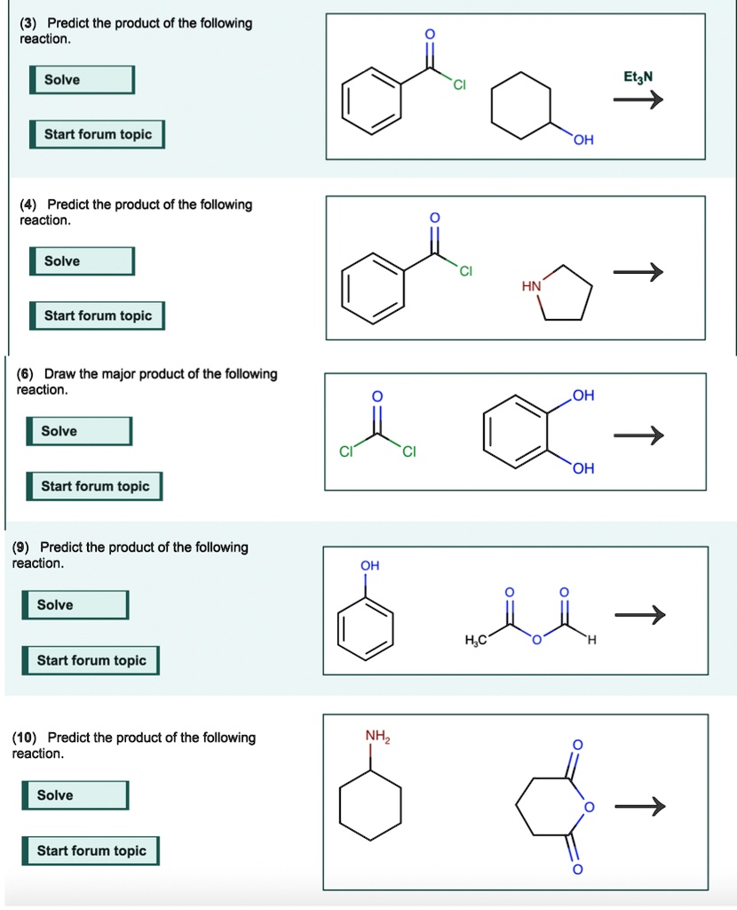 predict the product of the following reaction solve etyn start forum ...