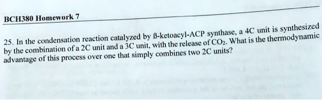 SOLVED: BCH380 Homework 4C unit is synthesized by synthase. In the ...
