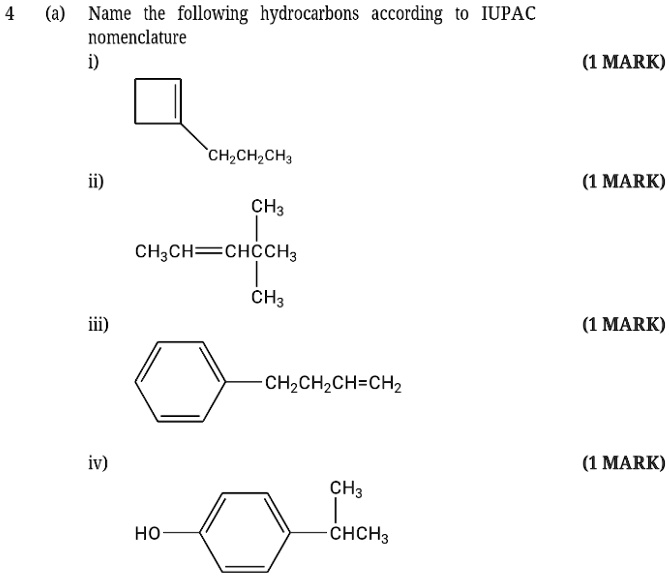 SOLVED: "Hi, please help me with this (4.a). Thank you (a) Name the ...