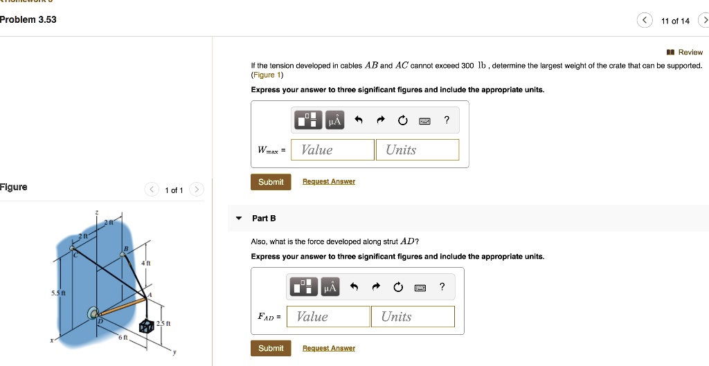 SOLVED: Problem 3.53 11 of 14 Review: If the tension developed in ...