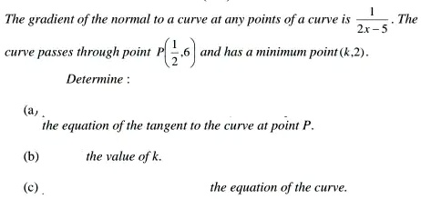 SOLVED: The gradient of the normal to curve atM) points of a curve is The 2r-5 curve passes ...