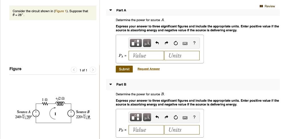 SOLVED: Review Consider the circuit shown in (Figure 1). Suppose that ...