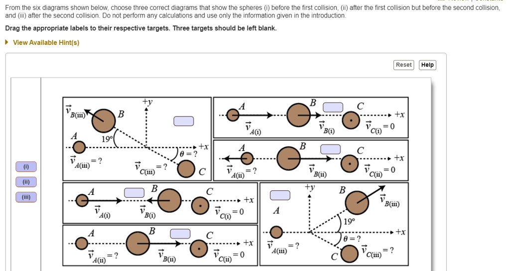 from the six diagrams shown below choose three correct diagrams that ...
