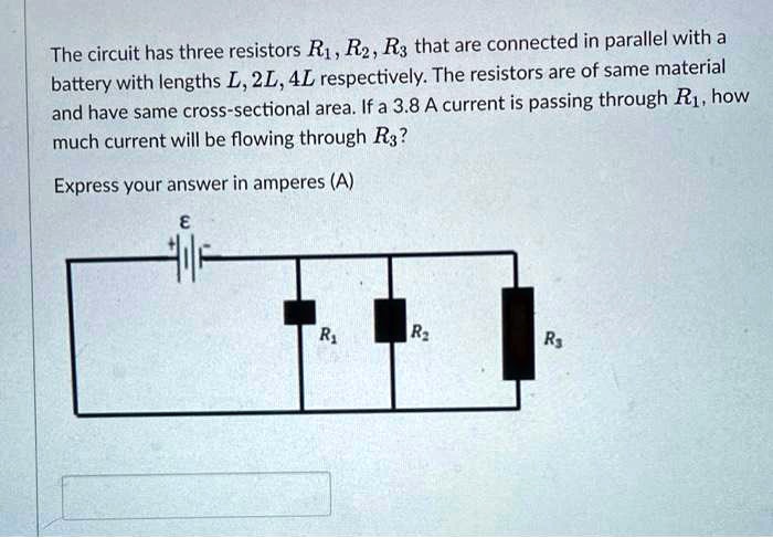 SOLVED: The circuit has three resistors Rz , Rz, Rz that are connected in parallel with a ...