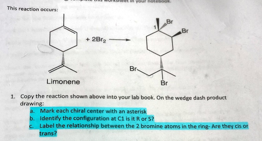 yournueddo this reaction occurs br br limonene br copy the reaction ...
