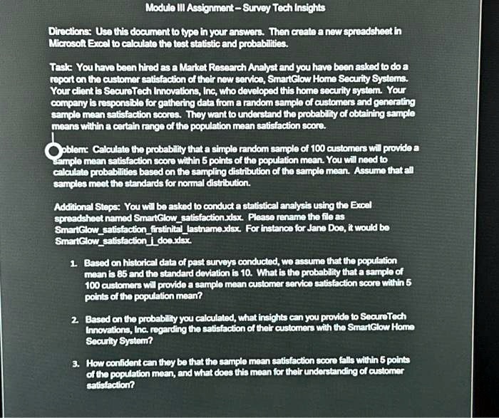 Module III Assignment-Survey Tech Insights Directions: Use this ...
