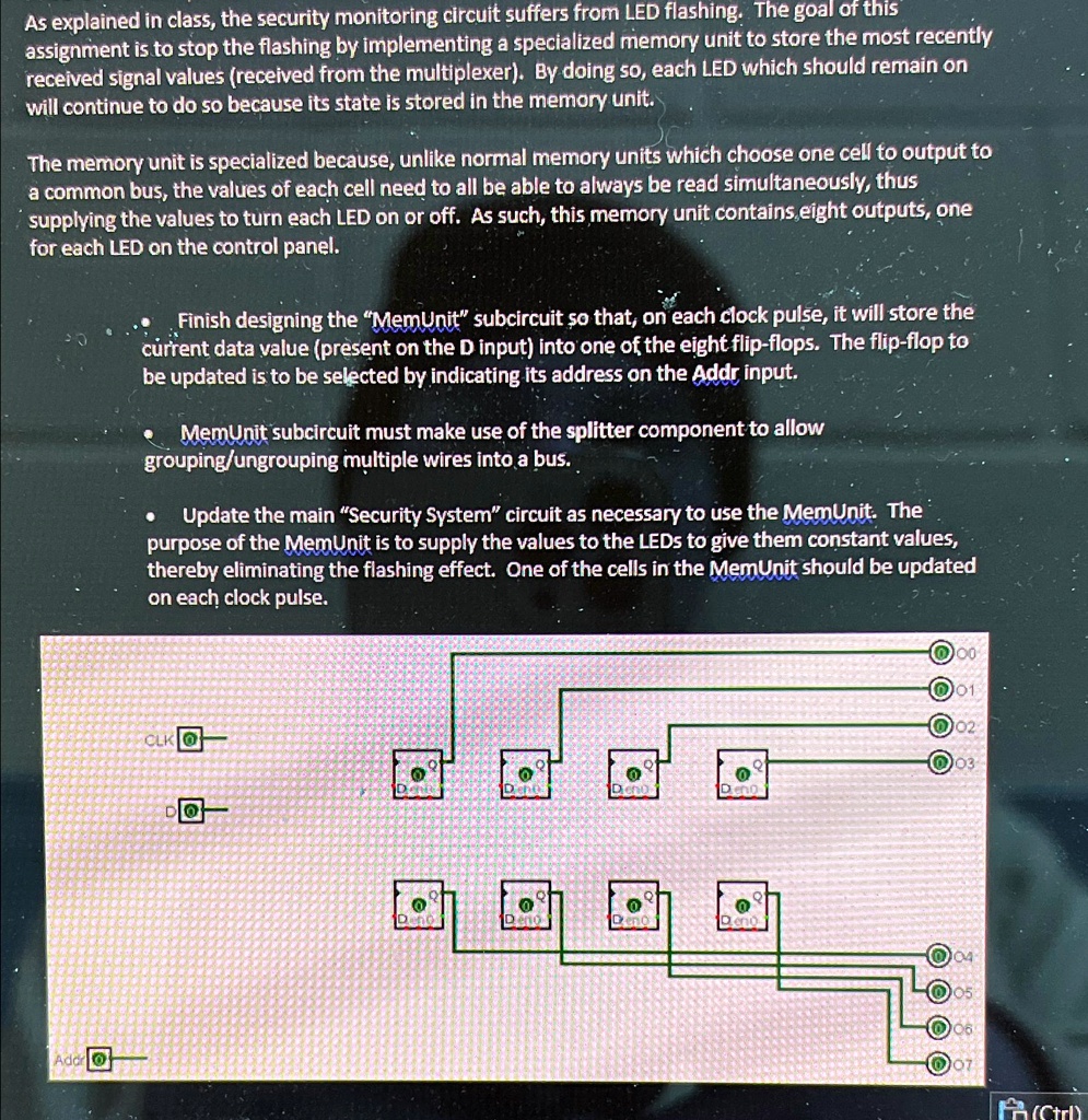 As explained in class, the security monitoring circuit suffers from LED ...