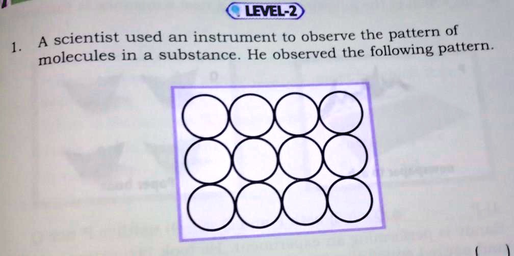 SOLVED: 'A scientist used an instrument to observe the pattern of ...