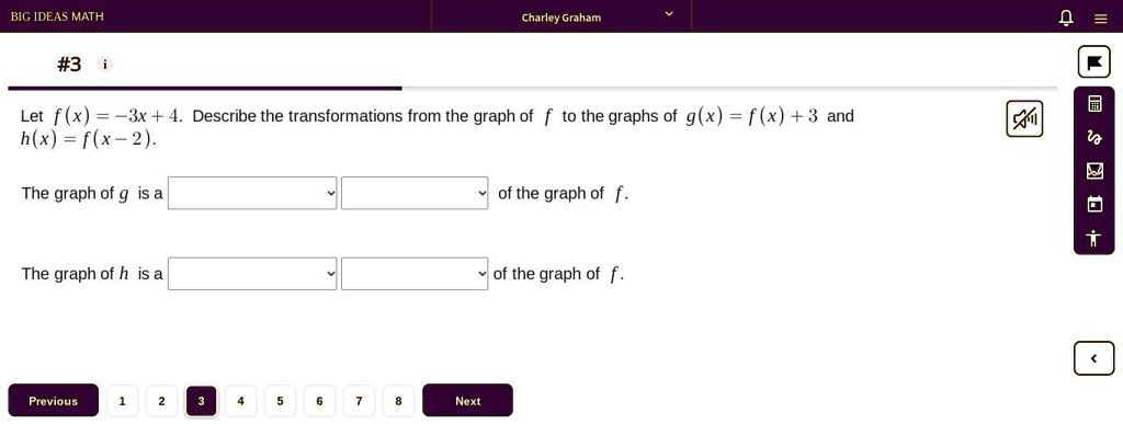SOLVED: 'let f(x)=-3x+4. describe the transformation from the graph of ...