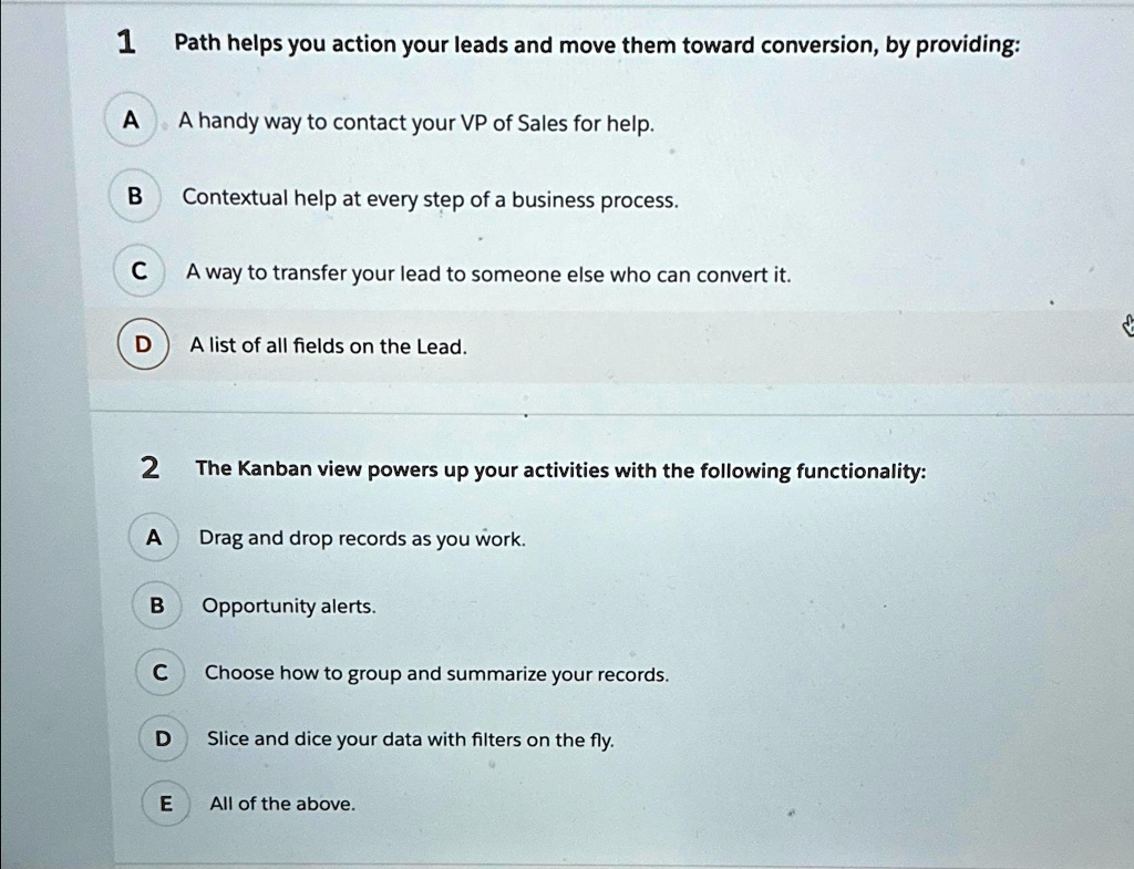1 Path helps you action your leads and move them toward conversion, by ...