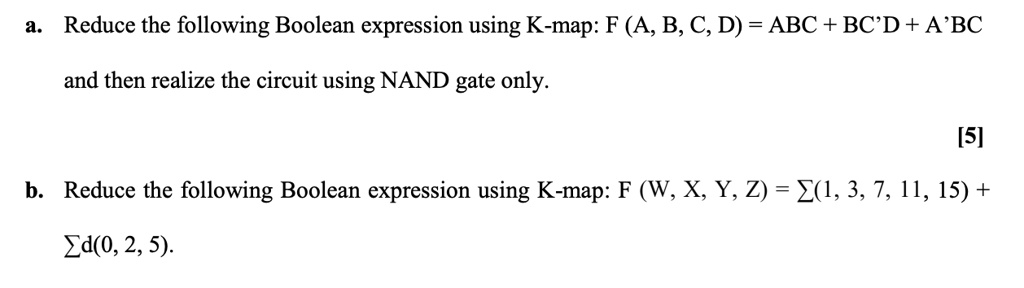 Solved Please Do Properly Steps And Fast Reduce The Following Boolean