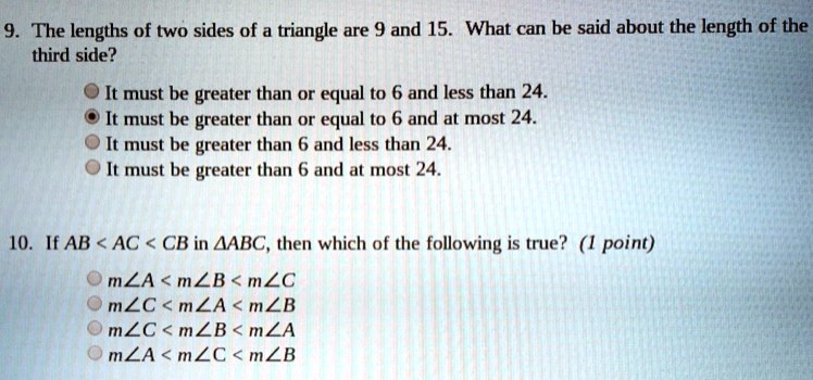 SOLVED: "i think number 9 is b or c, i don't know what 10 is. please ...
