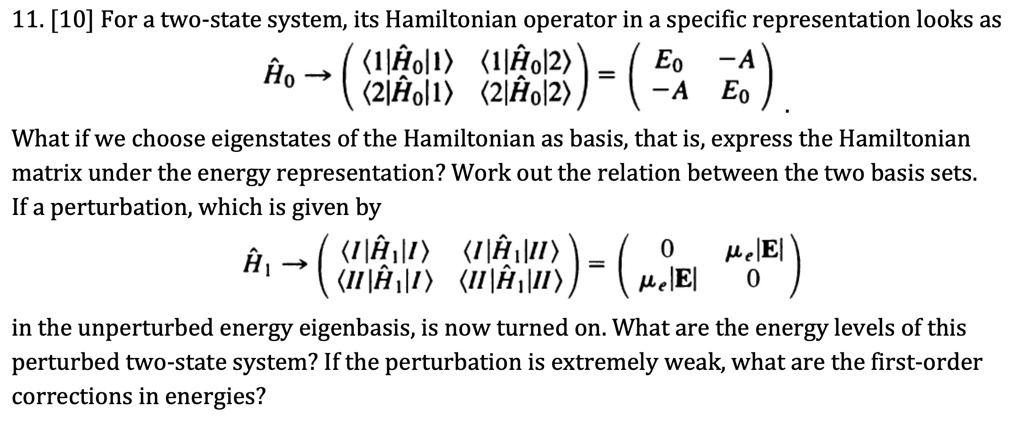 Hamiltonian Operator