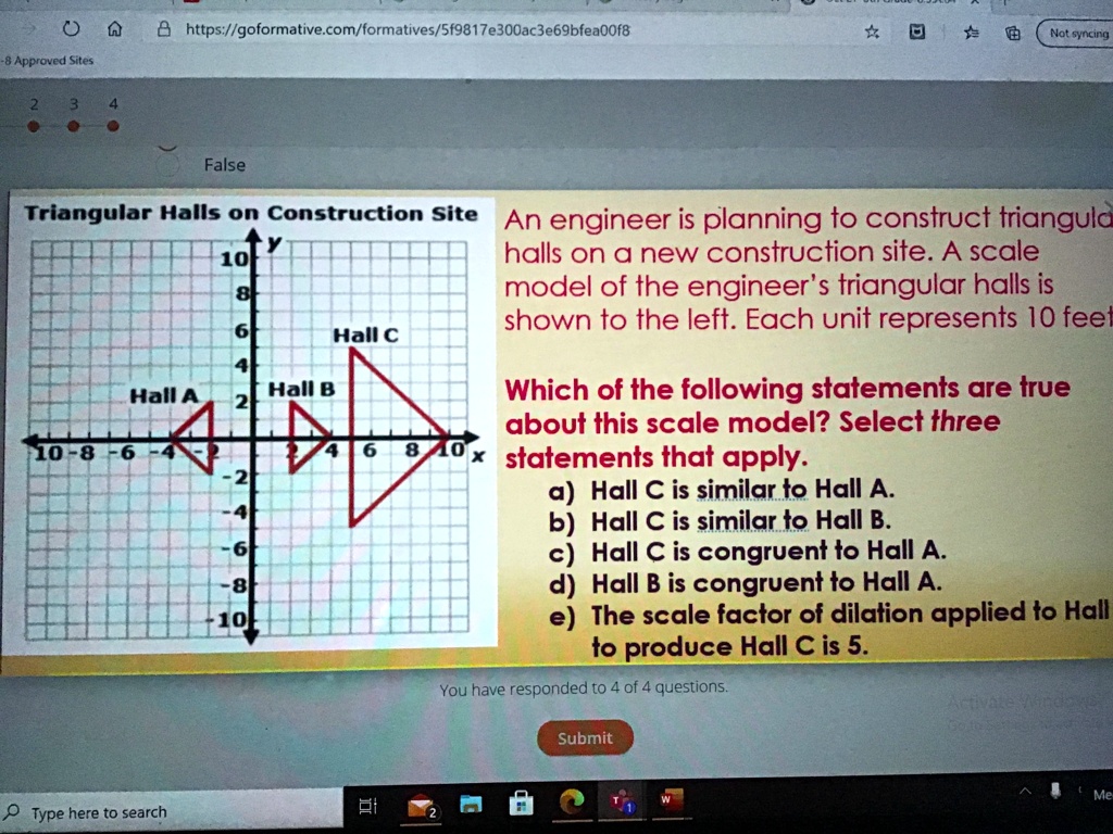SOLVED: "An engineer is planning to construct triangular halls on a new ...