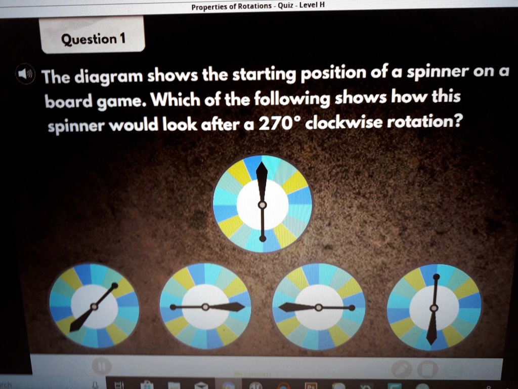 SOLVED: The diagram shows the starting position of a spinner on a board ...