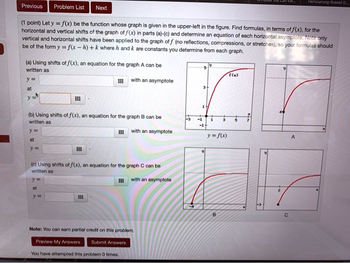 SOLVED: Let y = f(x) be the function whose graph is given in the upper-left of the figure. Find ...