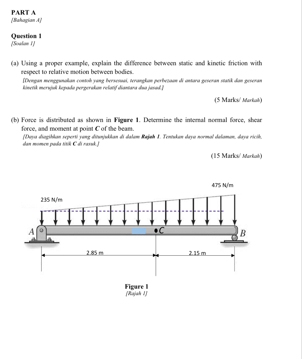 PART A [Bahagian A] Question 1 [Soalan 1] (a) Using a proper example ...