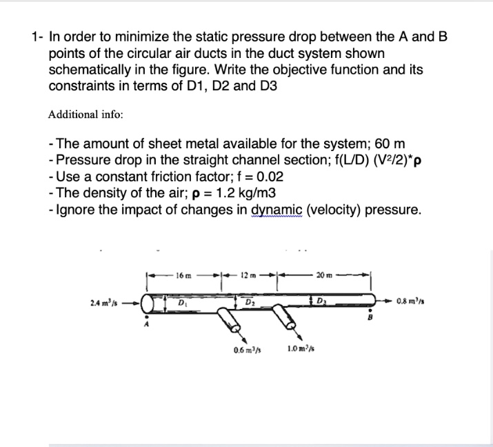 1 in order to minimize the static pressure drop between the a and b ...