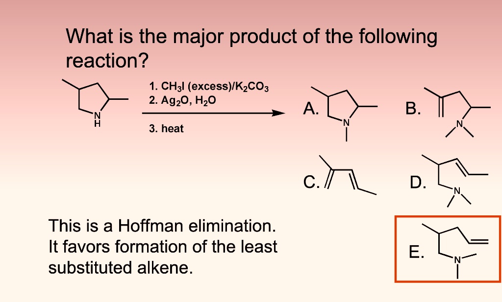 SOLVED: What is the major product of the following reaction? CH3Cl ...