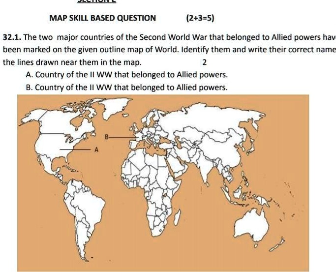 SOLVED: '2.1. The two major countries of the Second World War that ...