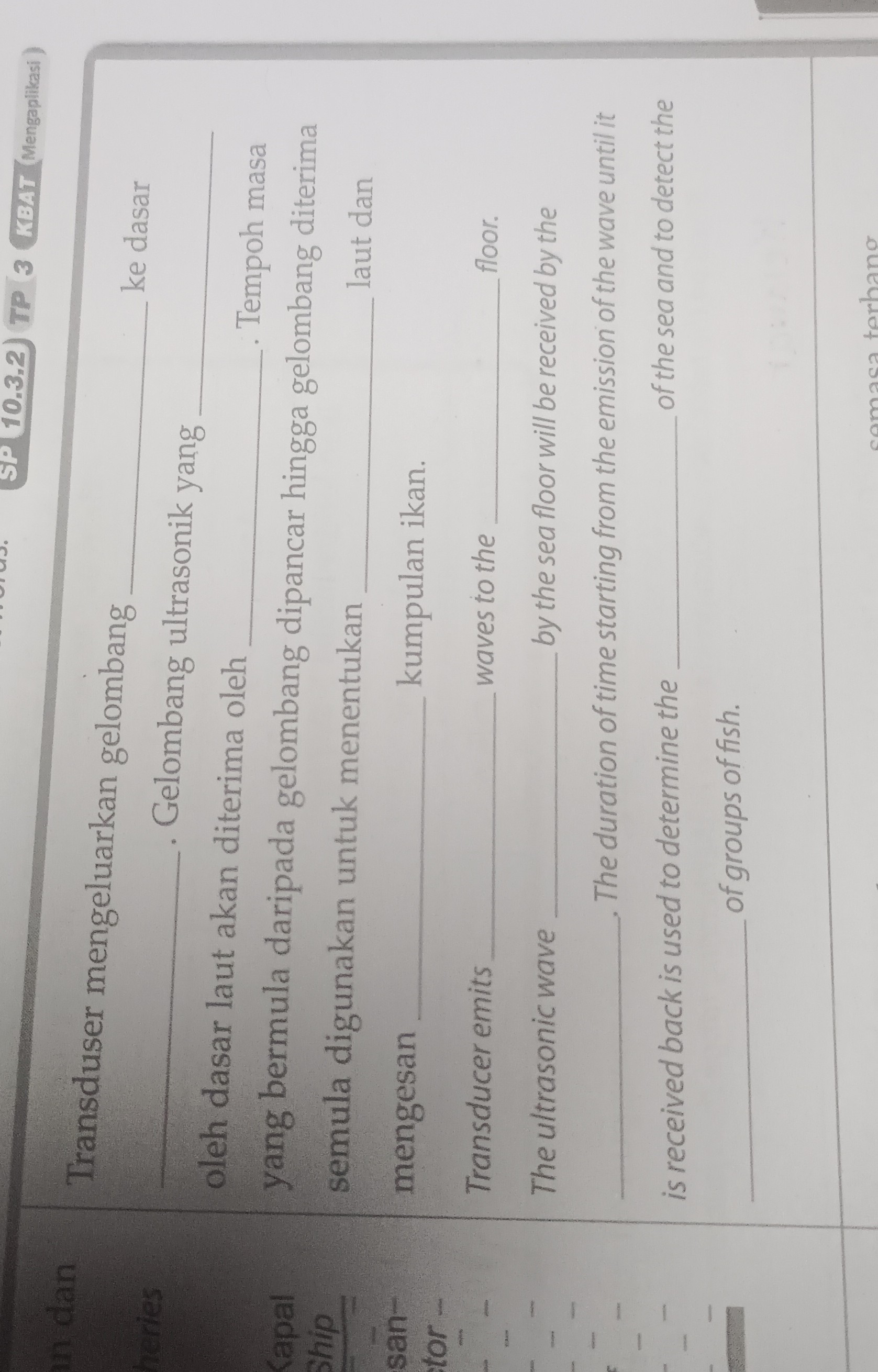 Transduser mengeluarkan gelombang ke dasar - Gelombang ultrasonik yang ...