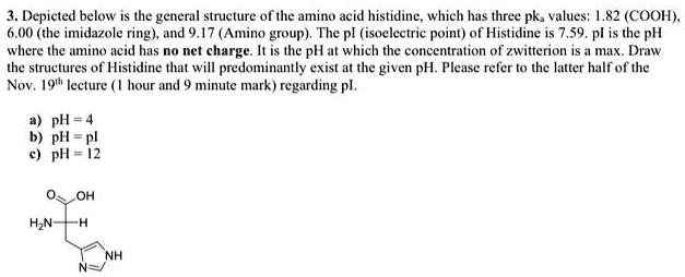 SOLVED: 3 . Depicted below the general structure of the amino acid ...