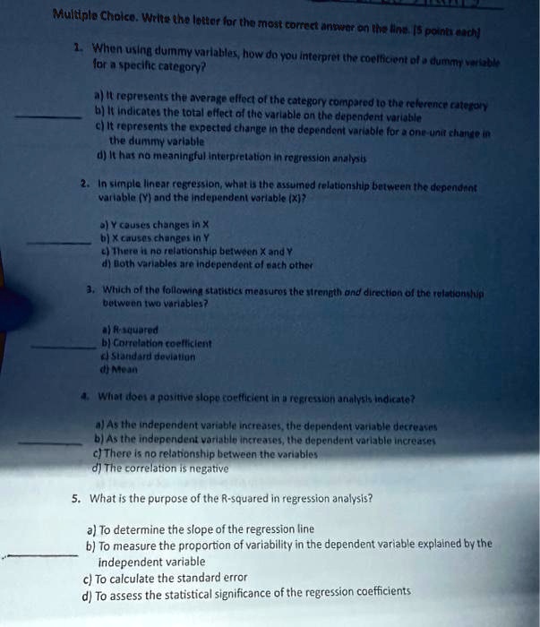 SOLVED: Multiple Choice. Write the letter for the most correct answer ...