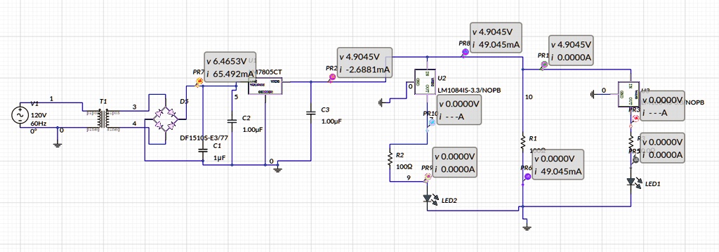 Zener Voltage Regulator 1 Multisim Live