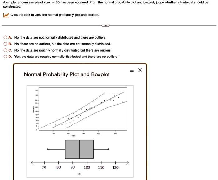 SOLVED: A simple random sample of size n