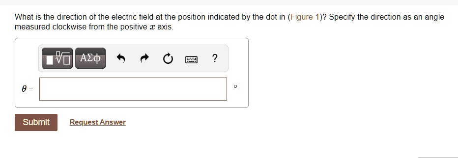 SOLVED: What is the direction of the electric field at the position ...