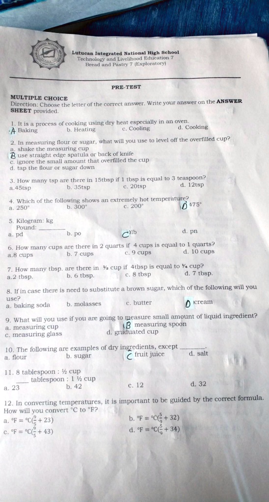 SOLVED: How many cups are there in 2 quarts if 4 cups is equal to 1 ...