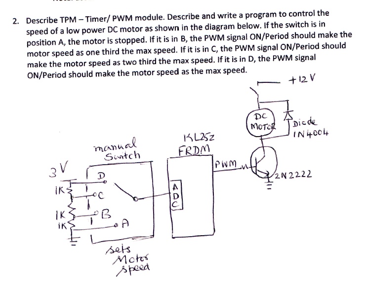 SOLVED: In C language 2. Describe TPM-Timer/PWM module. Describe and write a program to control ...