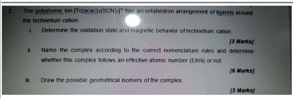 2. The polyatomic ion...