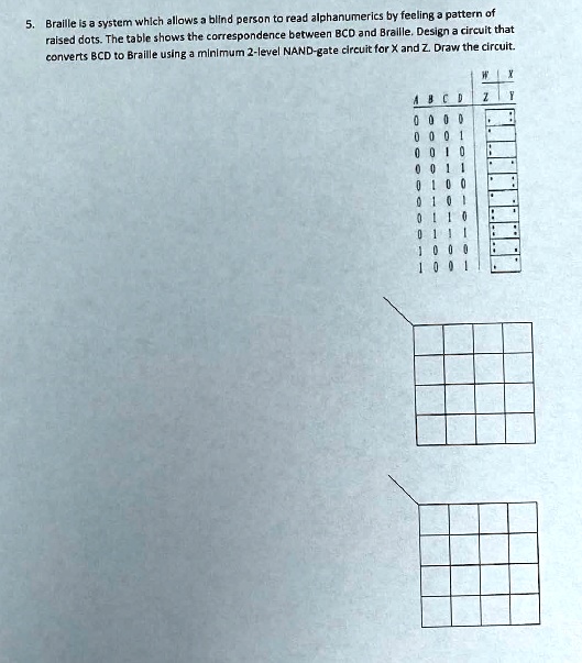 Braille is a system which allows a blind person to read alphanumerics ...