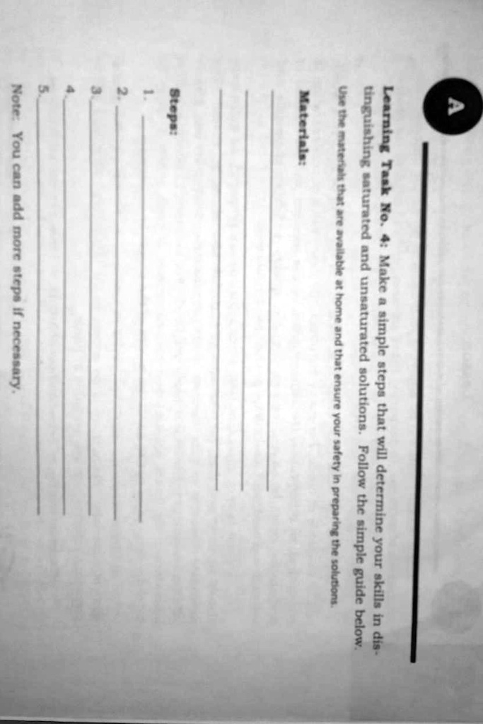 SOLVED: Learning Task No. 4: Make a simple steps that will determine your skills in ...