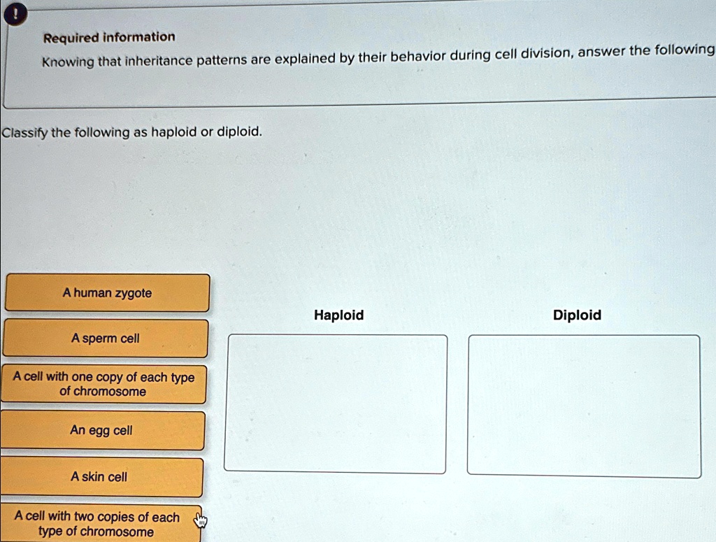 SOLVED: Required information Knowing that inheritance patterns are explained by their behavior ...