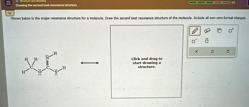 structure and bonding drawing the second best resonance structure 35 l ...