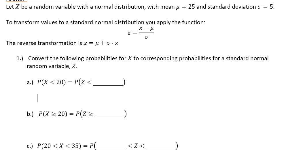 Let X Be A Random Variable With Normal Distribution … Solvedlib