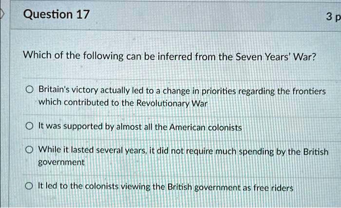 SOLVED: Question 17 Which of the following can be inferred from the ...