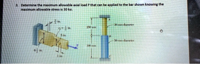 VIDEO solution: strength of materials / mechanics of materials Determine the maximum allowable ...