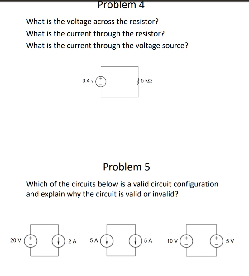 SOLVED: Problem What is the voltage across the resistor? What is the ...