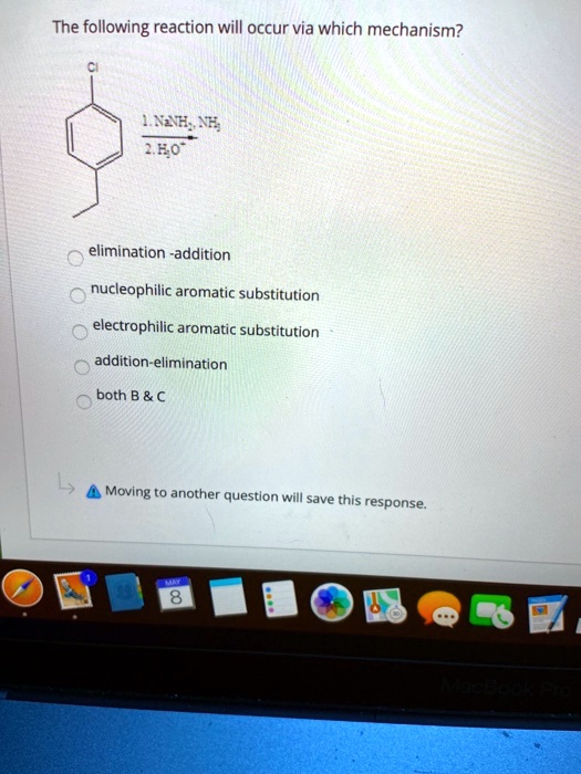 SOLVED: The following reaction will occur via which mechanism? 1+ 10 ...