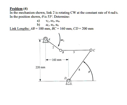 SOLVED: using graphical approach: acceleration diagrams the velocities and angular velocity you ...