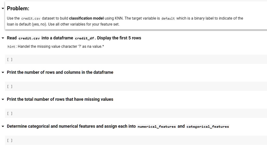Solved Problem Use The Creditcsv Dataset To Build A Classification 1456