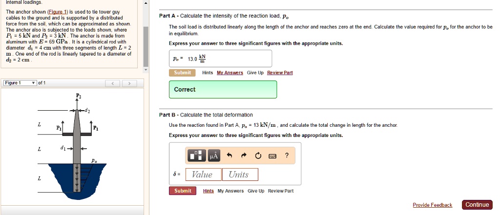 Internal loadings. The anchor shown (Figure 1) is used to tie tower guy ...
