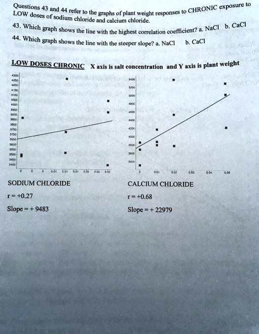 SOLVED:Questions 43 and 44 CHRONIC exposure LOW doses refer to the ...