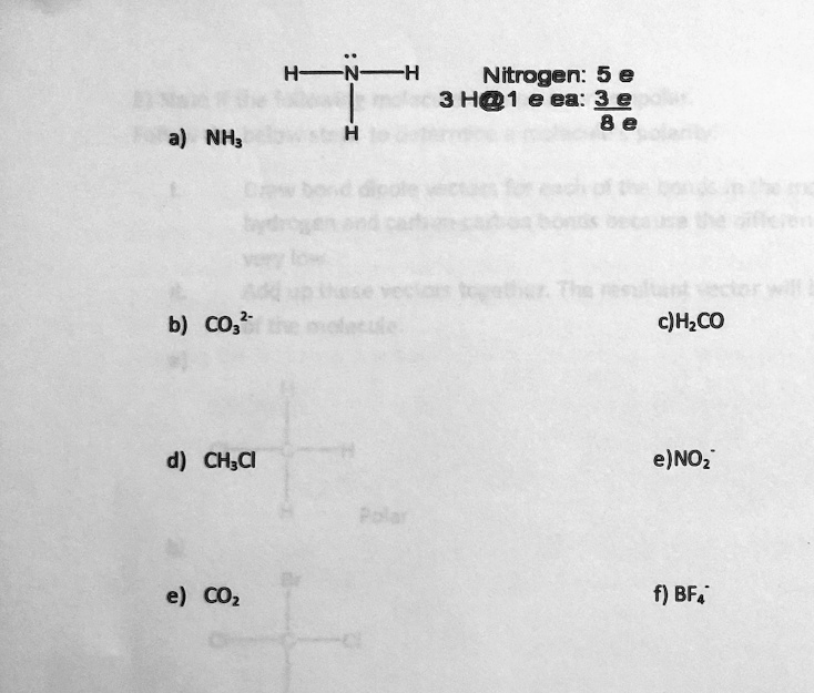 SOLVED: Draw the Lewis Structure of the following molecules and ...