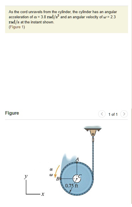 SOLVED: 1) Determine the magnitude of the acceleration of point A at this instant. 2) Determine ...